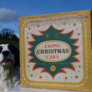 Vintage Lyons Christmas Cake Box - Etsy