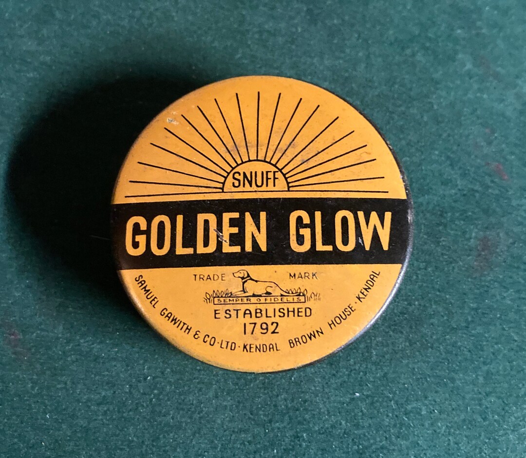 Vintage Samuel Gawith 'golden Glow' Snuff Tin - Etsy