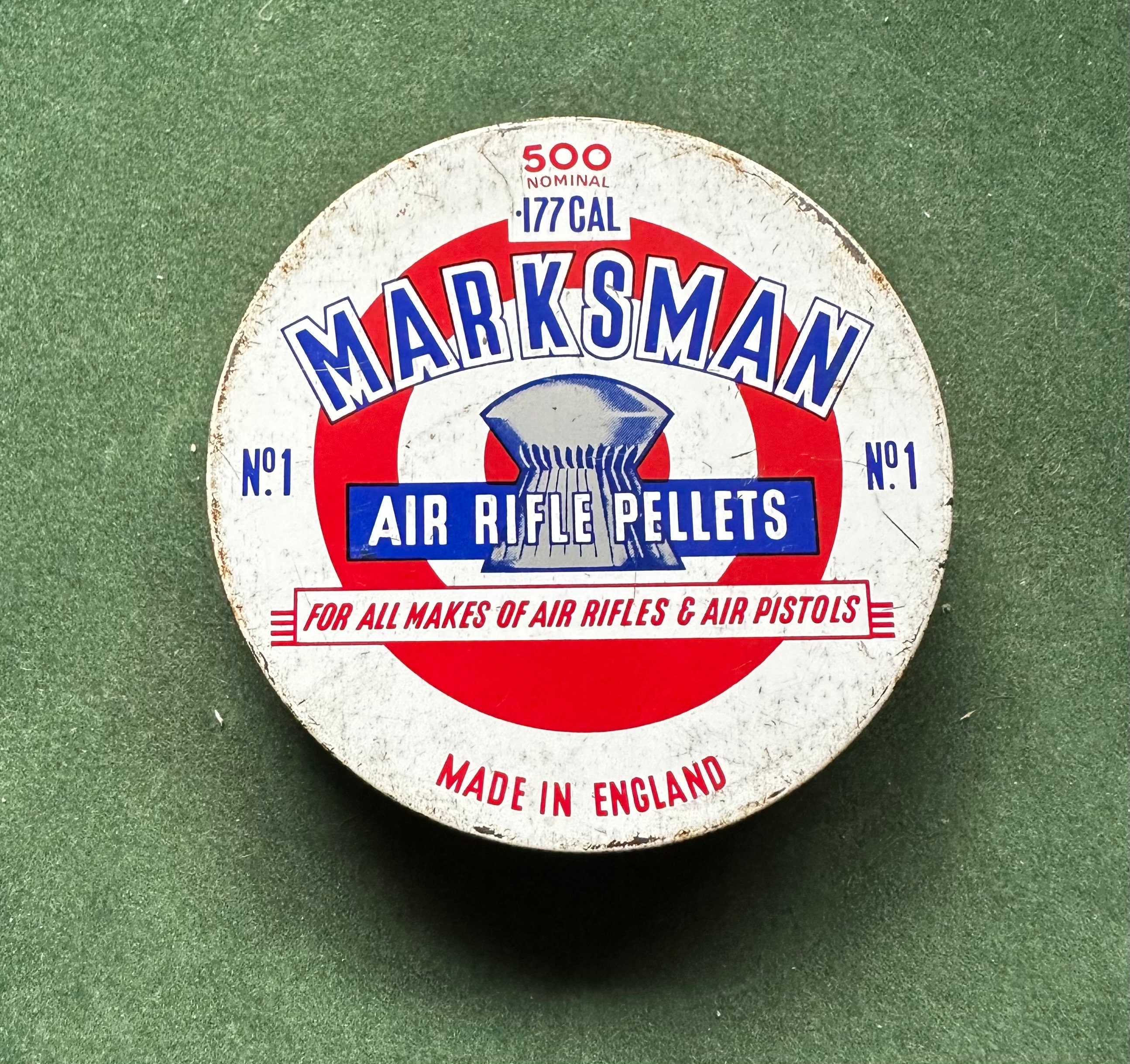 Vintage Marksman Air Rifle Pellets Tin - Etsy