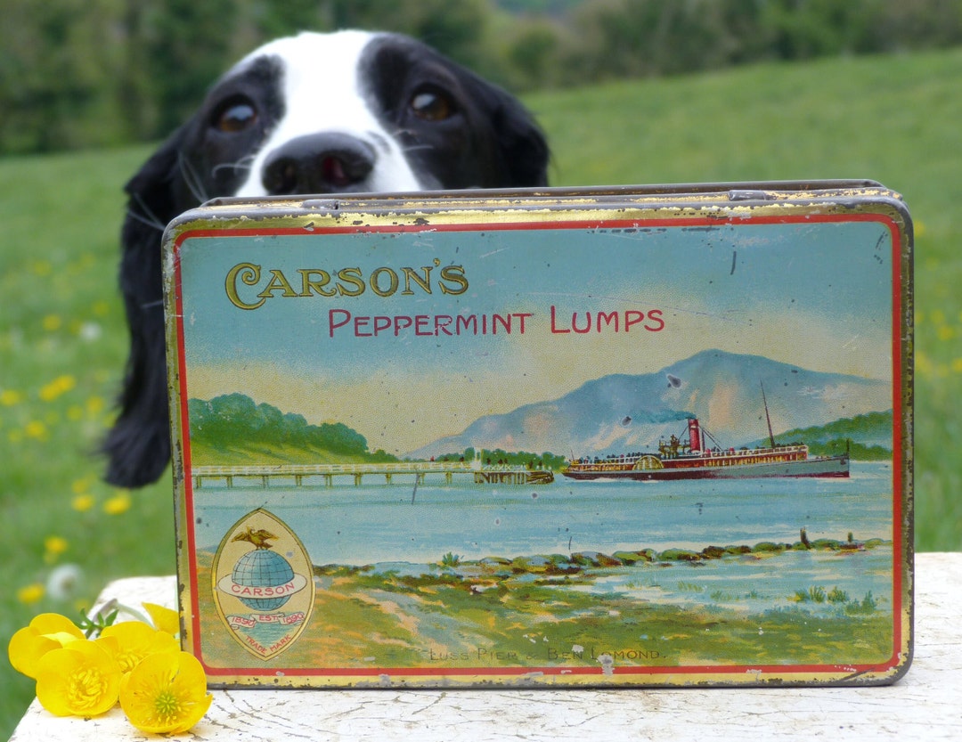 Antique Carson's Peppermint Lumps Tin - Etsy UK