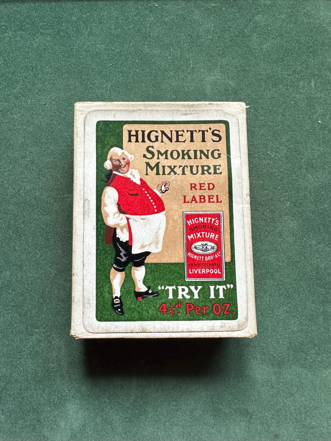 Rare Vintage Complete Pack of Hignett's Smoking Mixture Red Label ...
