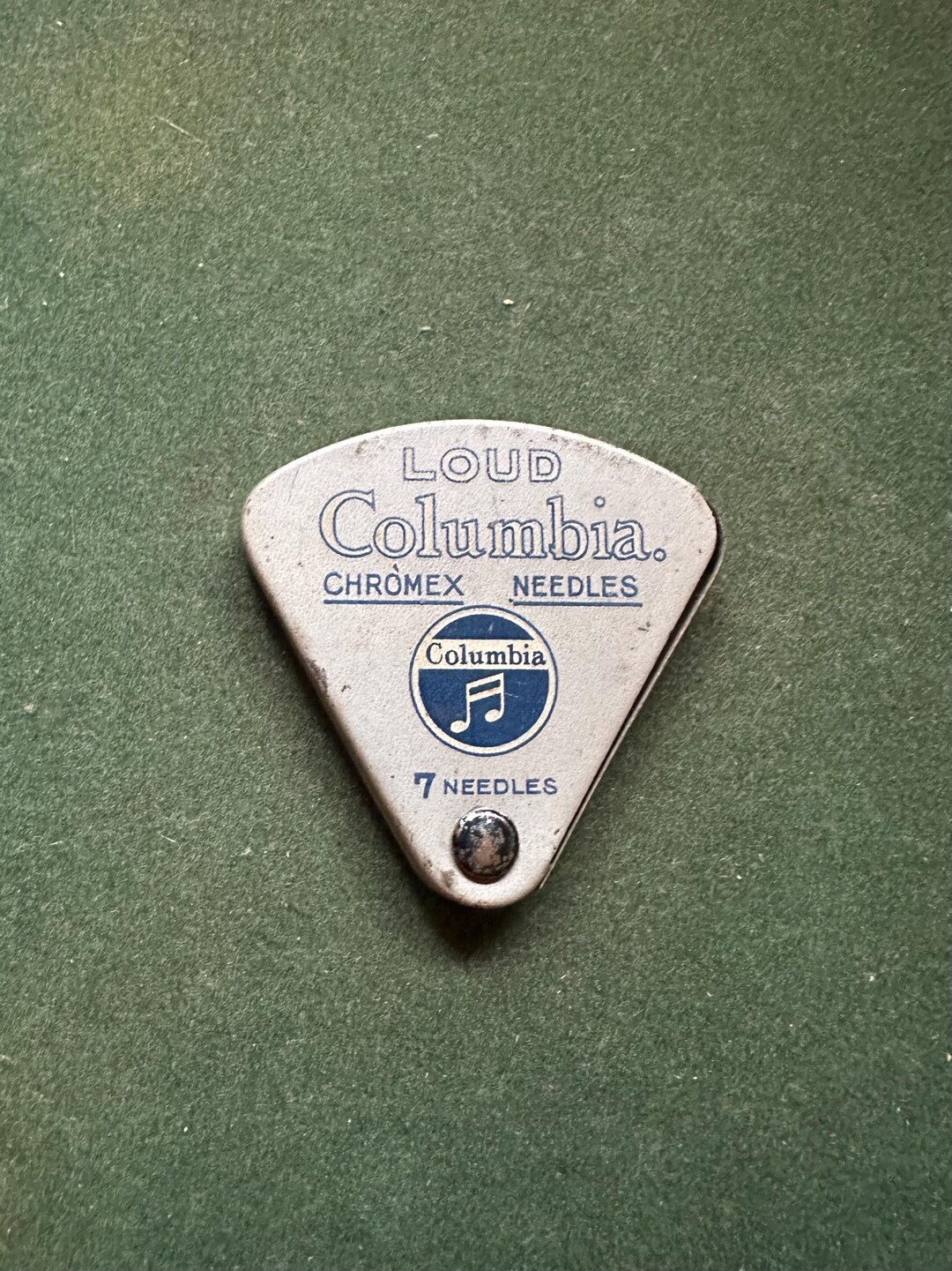 Scarce Vintage Columbia Loud Triangle Shaped Gramophone Needles Tin - Etsy