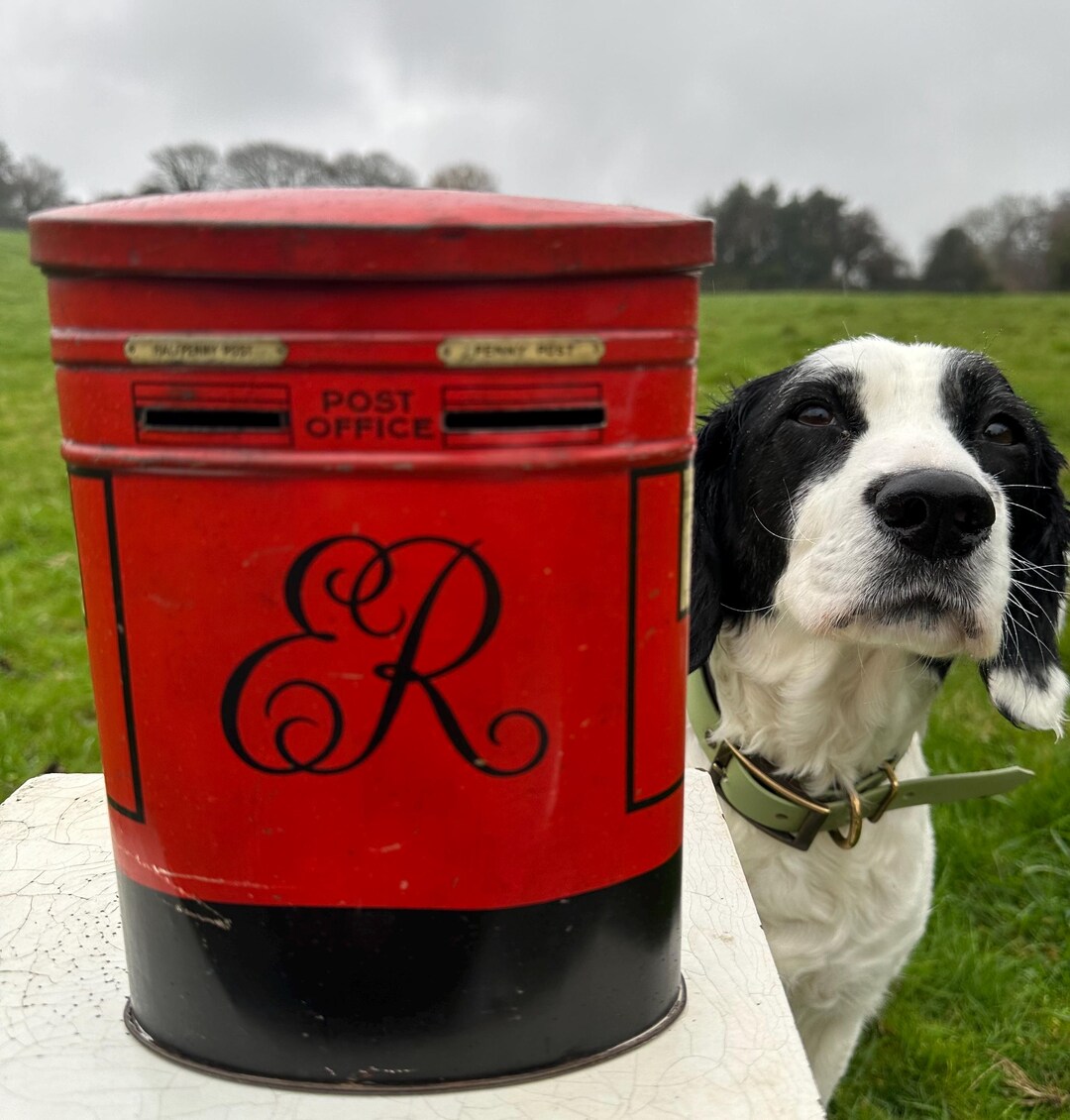 Large Vintage Biscuit Red Post Box Tinplate Money Box (c1930/40's) - Etsy
