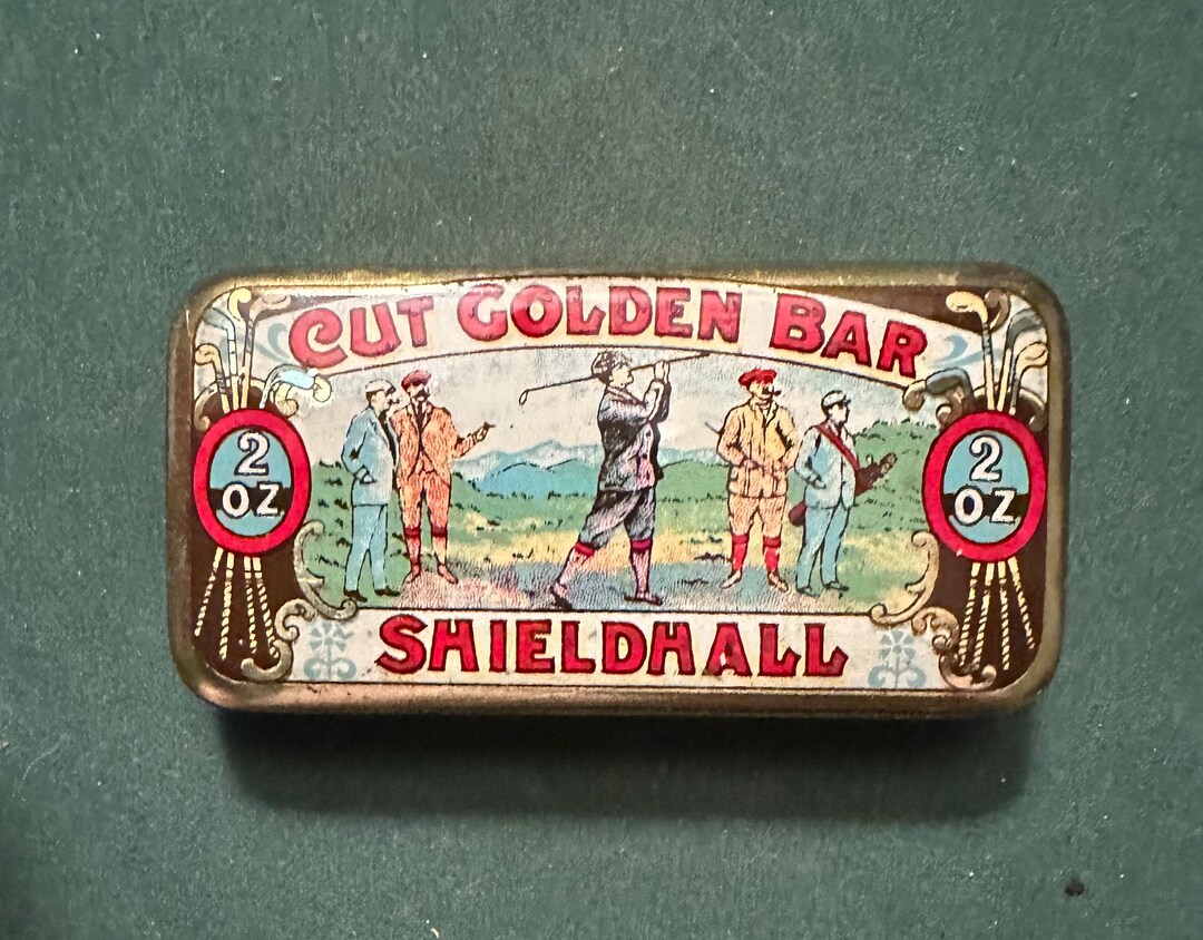 Scarce S.C.W.S. Cut Golden Bar Shieldhall 2oz Tobacco Tin glasgow - Etsy