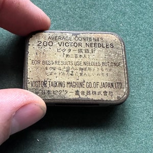 Scarce HMV Japanese Victor Needles Full Tone Gramophone Needle Tin ...