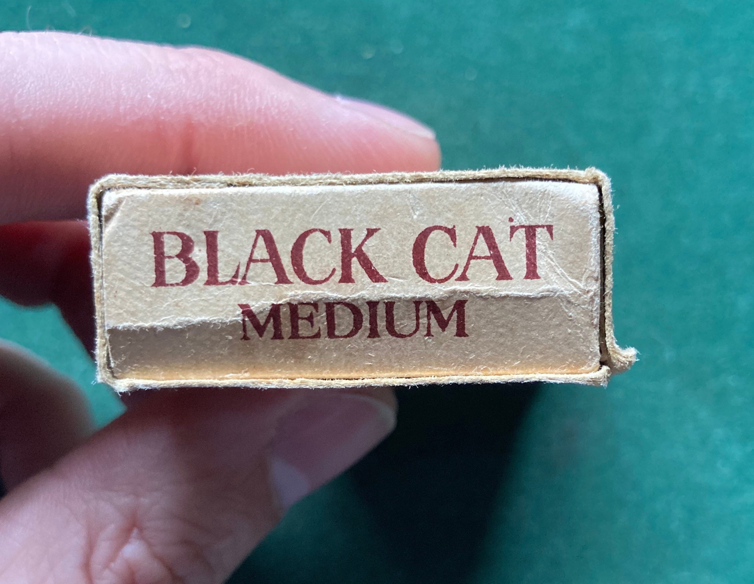 Vintage Empty Black Cat Medium Cigarette Packet with Original - Etsy
