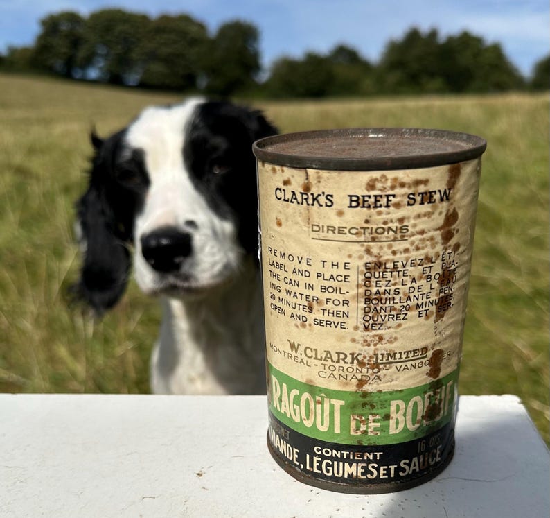 Vintage Clark's Beef Stew Old Advertising Shop Display Tin - Etsy
