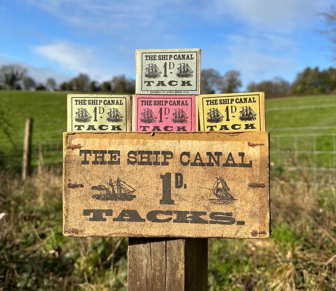 Very Rare Victorian 'the Ship Canal' Shop Container With Individual ...