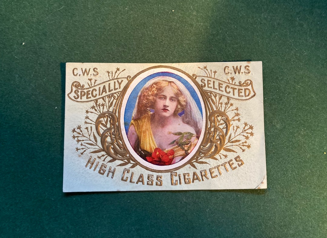 Rare Early C.W.S Embossed High Class Cigarette Label - Etsy