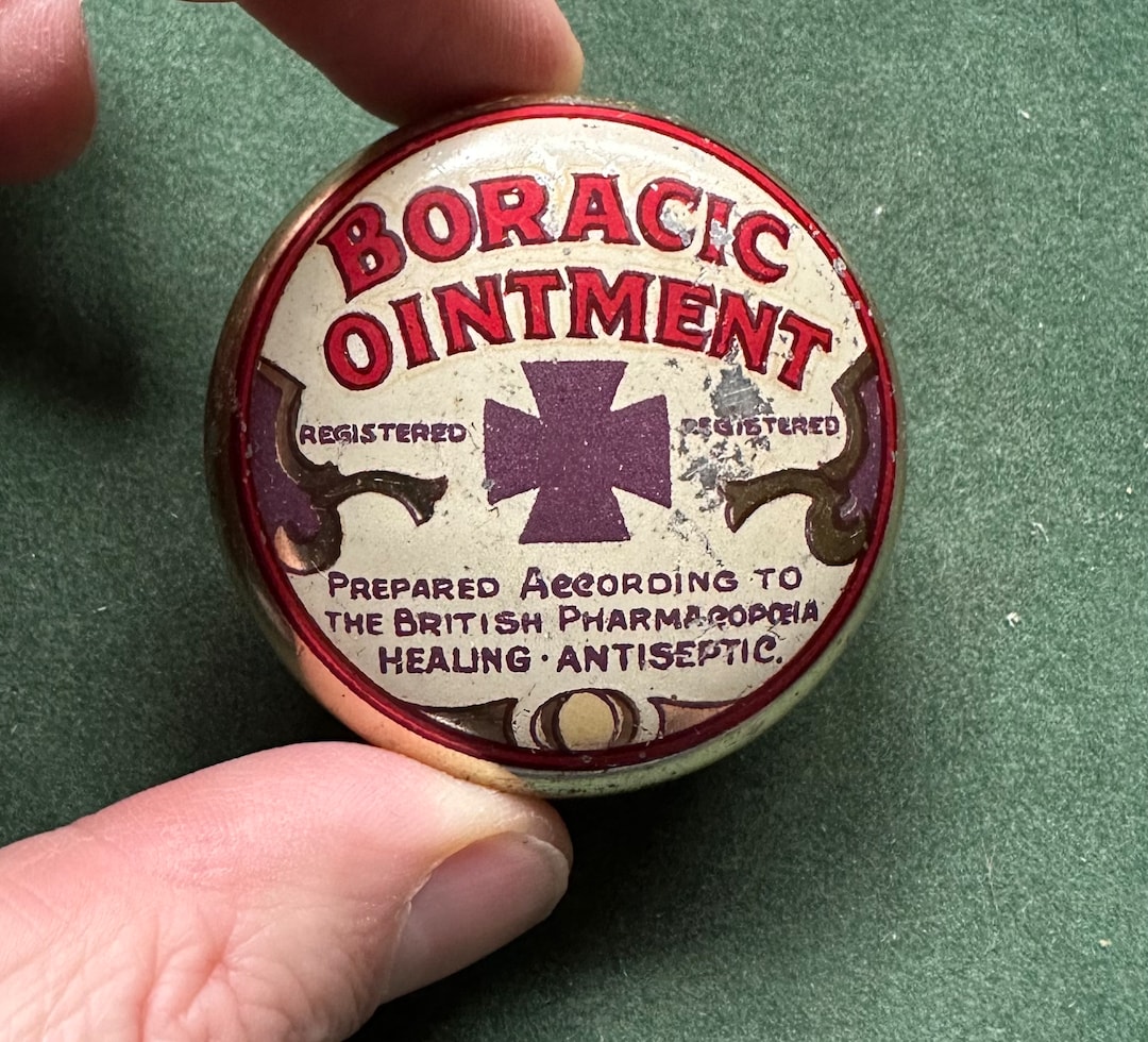 Vintage Boracic Ointment Medicinal Tin - Etsy