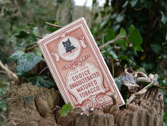 Vintage Empty Black Cat Medium Cigarette Packet with Original - Etsy