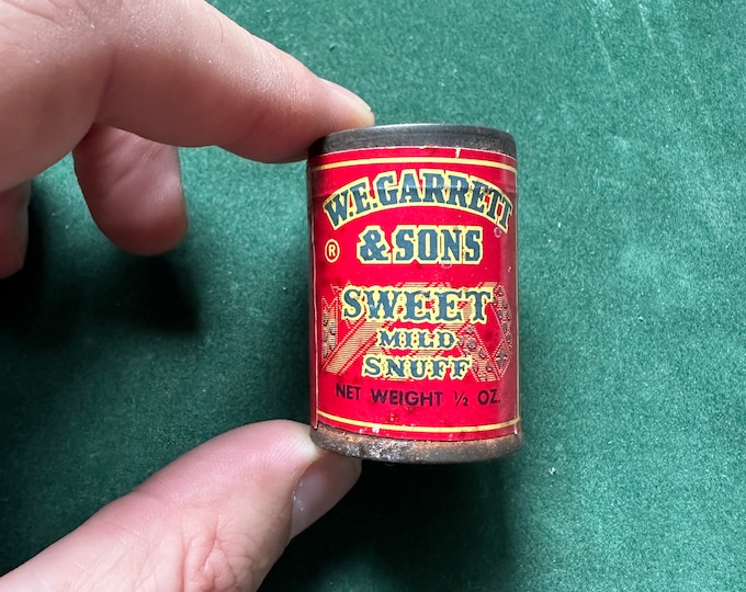 Vintage Small W.e.garrett & Sons Sweet Mild Snuff Tin - Etsy