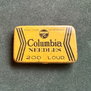Vintage Columbia 200 Loud Gramophone Needles Tin (empty) - Etsy