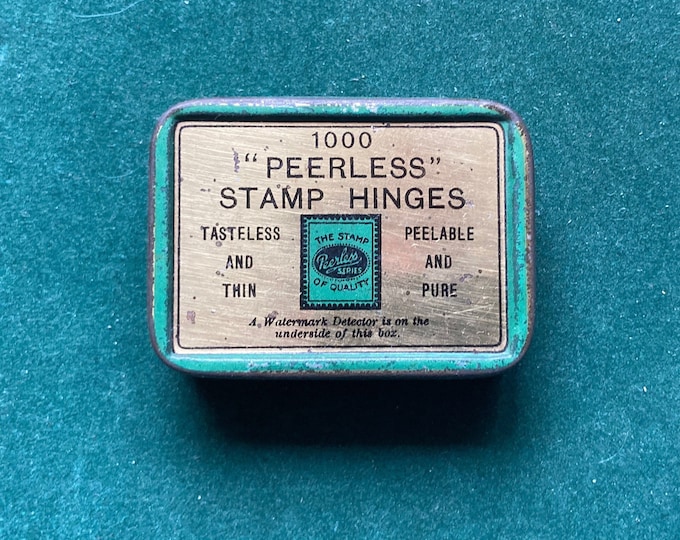 Vintage Full 'peerless' Stamp Hinges Tin - Etsy