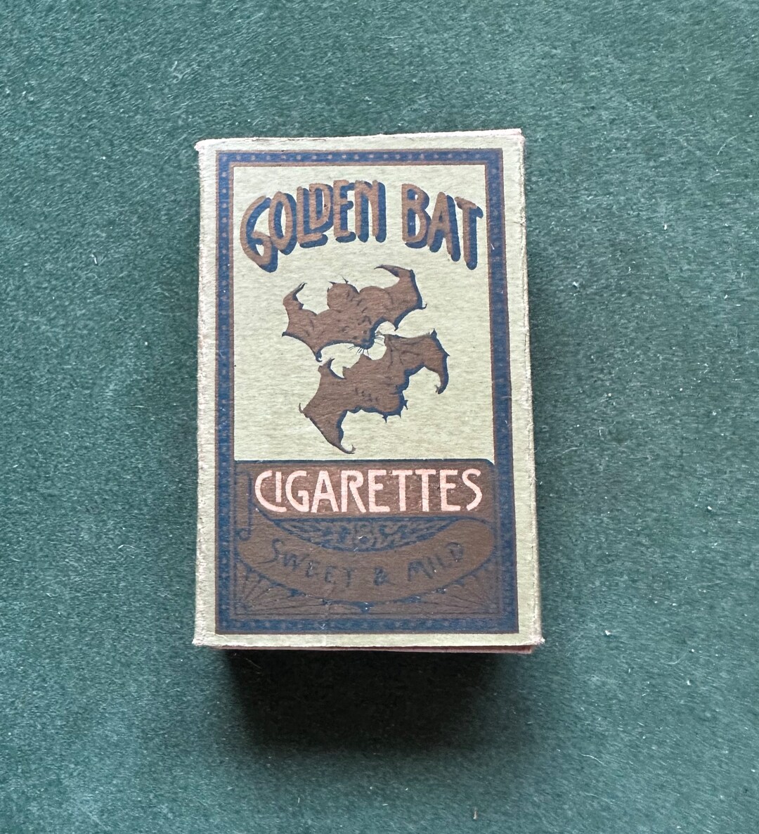 Rare 'golden Bat' Japanese 10 Cigarettes Packet empty - Etsy