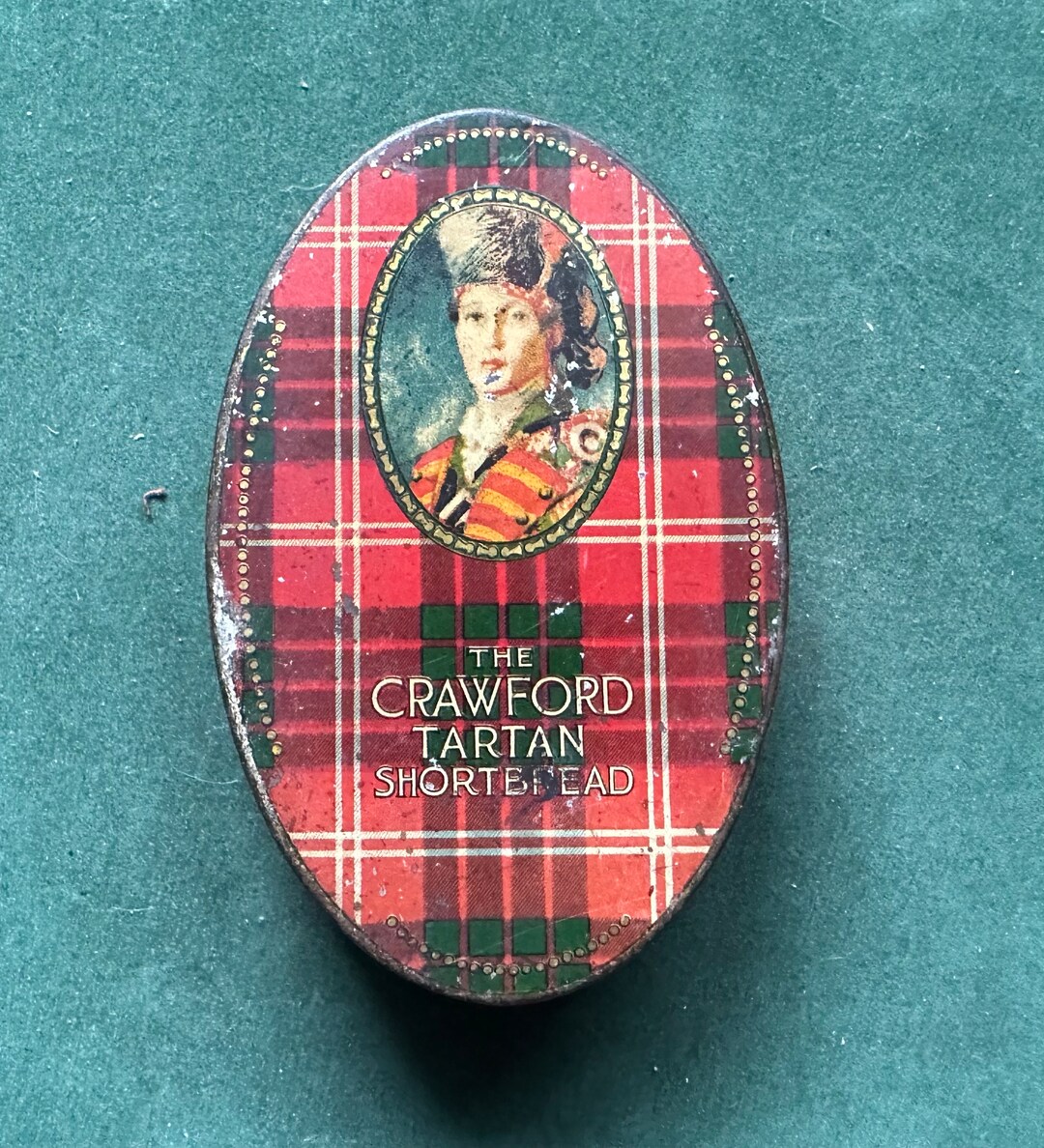 Vintage William Crawford & Sons Oval Tartan Shortbread Sample Tin - Etsy