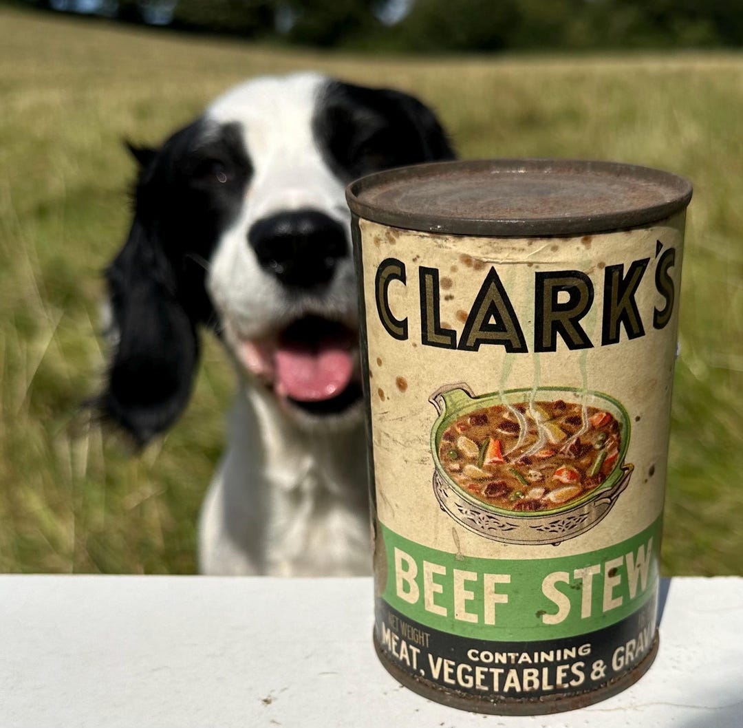 Vintage Clark's Beef Stew Old Advertising Shop Display Tin - Etsy