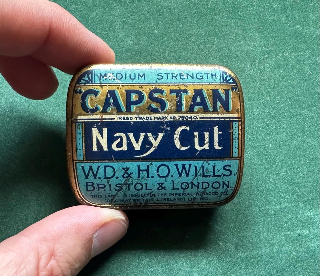 Vintage Wills 'medium' Capstan Navy Cut 1oz Tobacco Tin - Etsy