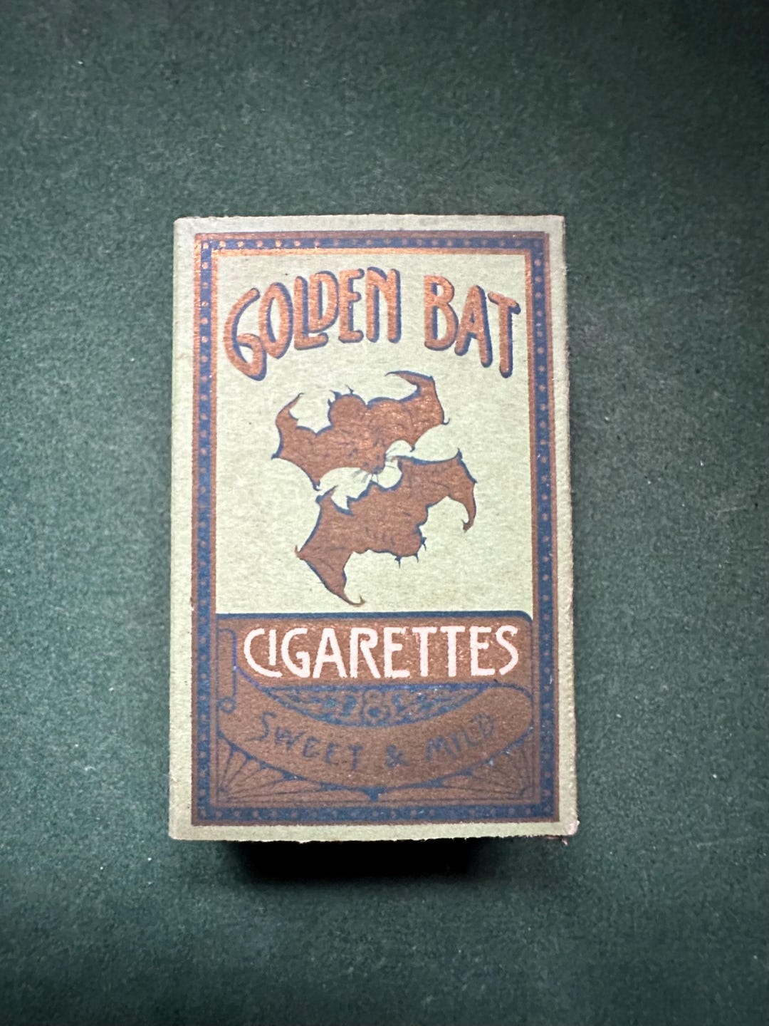Rare 'golden Bat' Japanese 10 Cigarettes Packet empty - Etsy