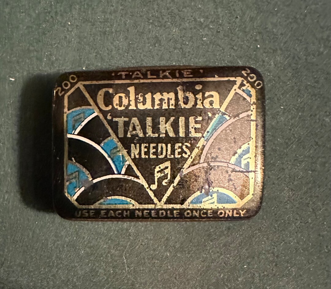 Vintage Columbia 200 'talkie' Needles Gramophone Needle Tin (empty) - Etsy