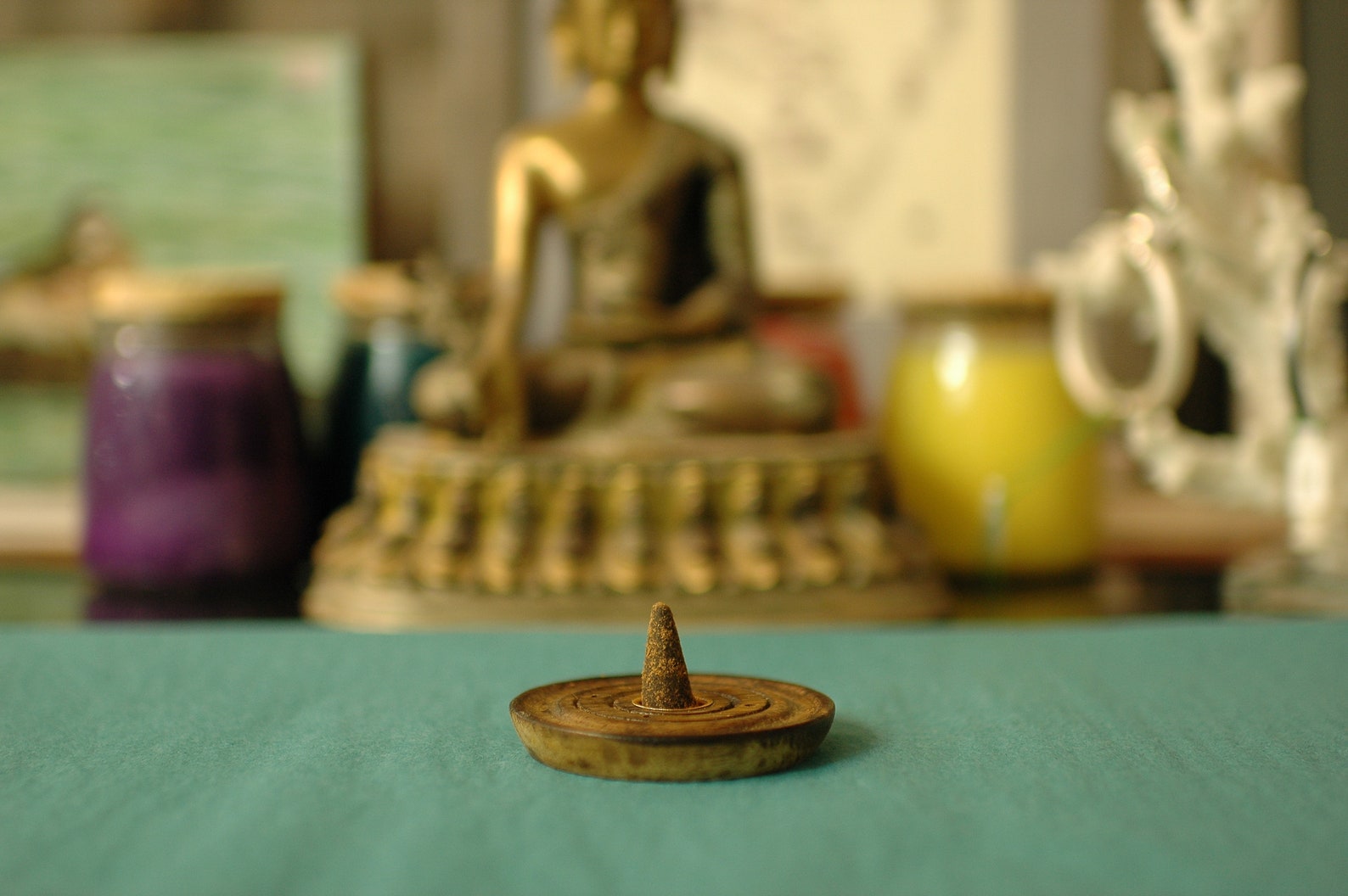 Traditional Handmade Round Incense Cone Holder Ash Catcher - Etsy