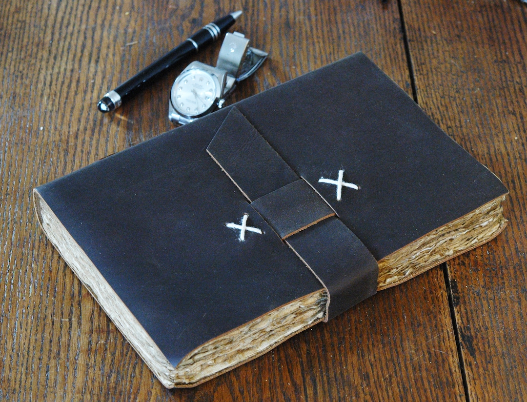 Colonial Era Diary Replica, Handmade Leather Journal With Tea Colored ...