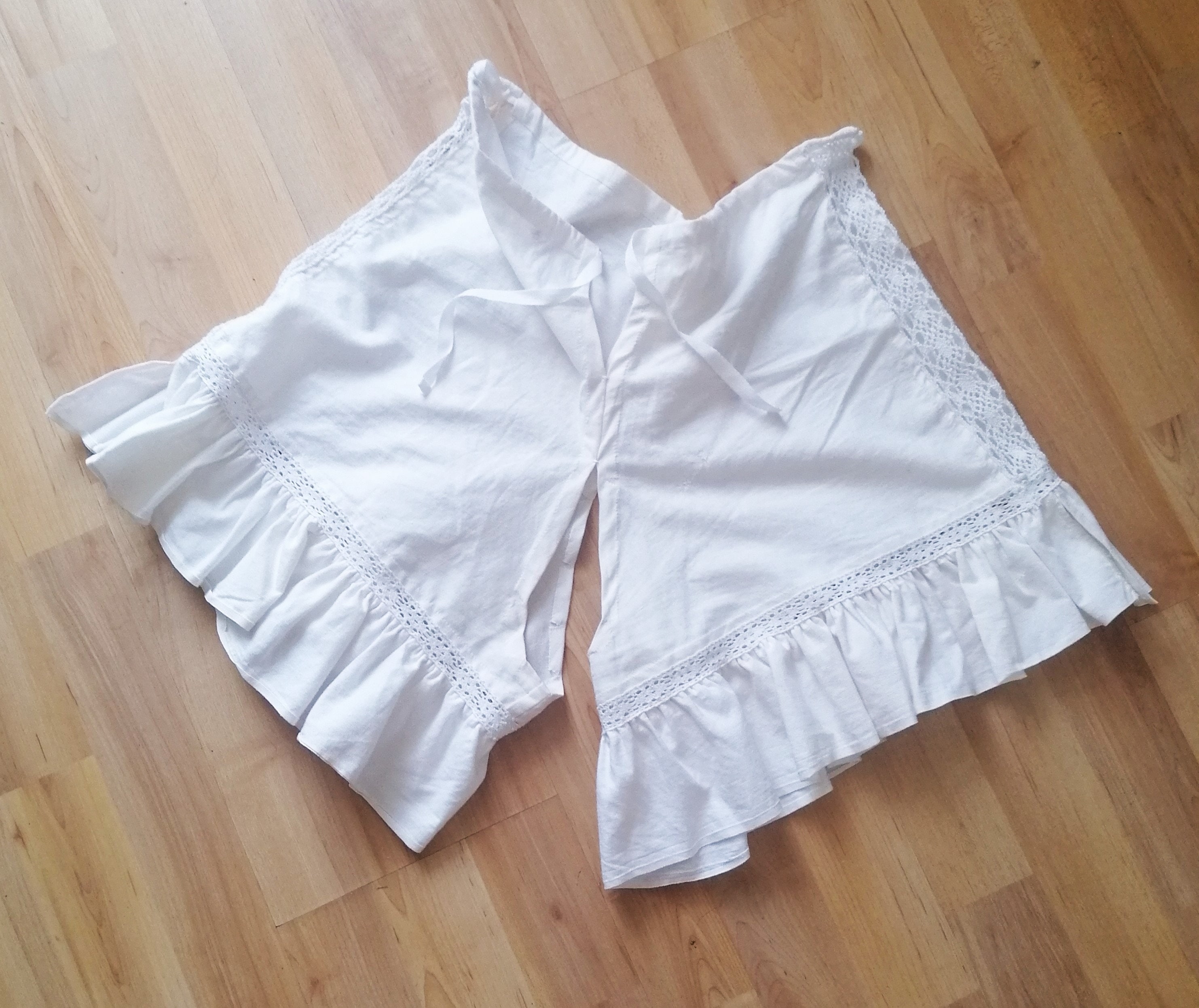 Edwardian Open Cotton Drawers, Historical Underwear - Etsy