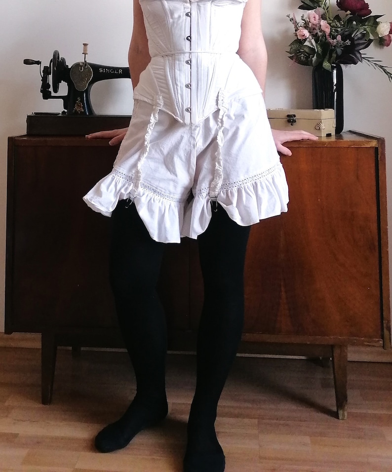 Edwardian Open Cotton Drawers, Historical Underwear - Etsy