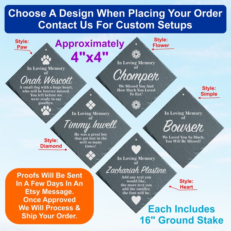 Custom 4x4 Hanging Square Laser Engraved Slate Sign for - Etsy