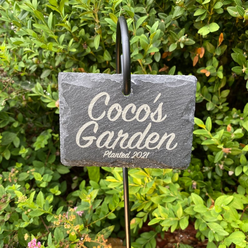 Custom Laser Engraved Small Slate Sign for Memorial Garden - Etsy UK