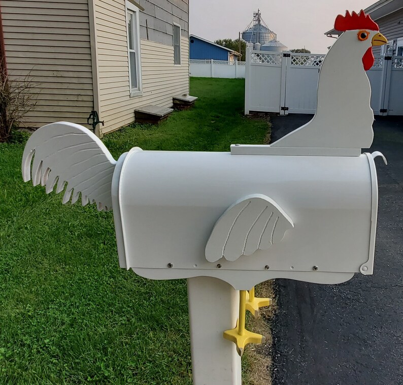 Chicken Mailbox Farm Animal Mailbox Rural Mailbox - Etsy