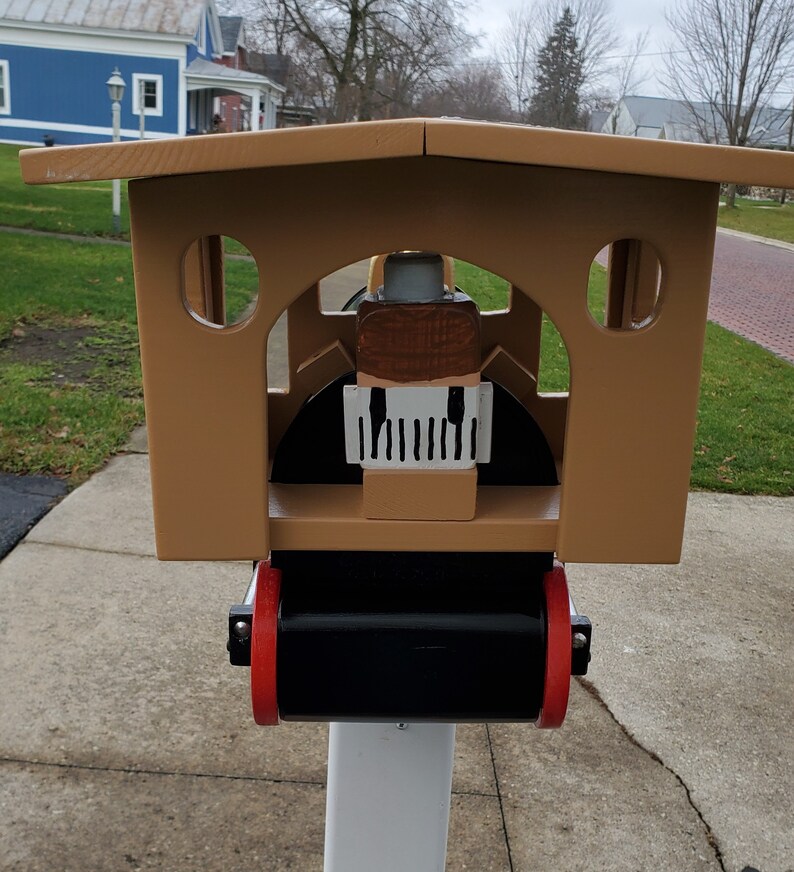 Steam Locomotive Mailbox With Solar Night Light-train Engine Mailbox ...