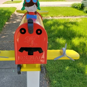Customizable Airplane Mailbox's Rural Mailbox's Custom Mailbox's Red ...