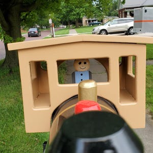 Steam Locomotive Mailbox With Solar Light: 1900s Train Engine Design - Etsy