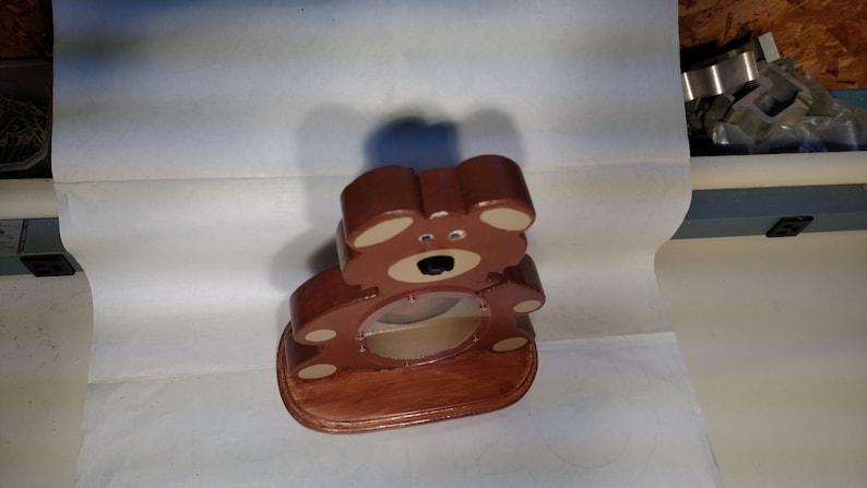 Teddy Bear Wooden Bank-coin Bank-piggy | Etsy