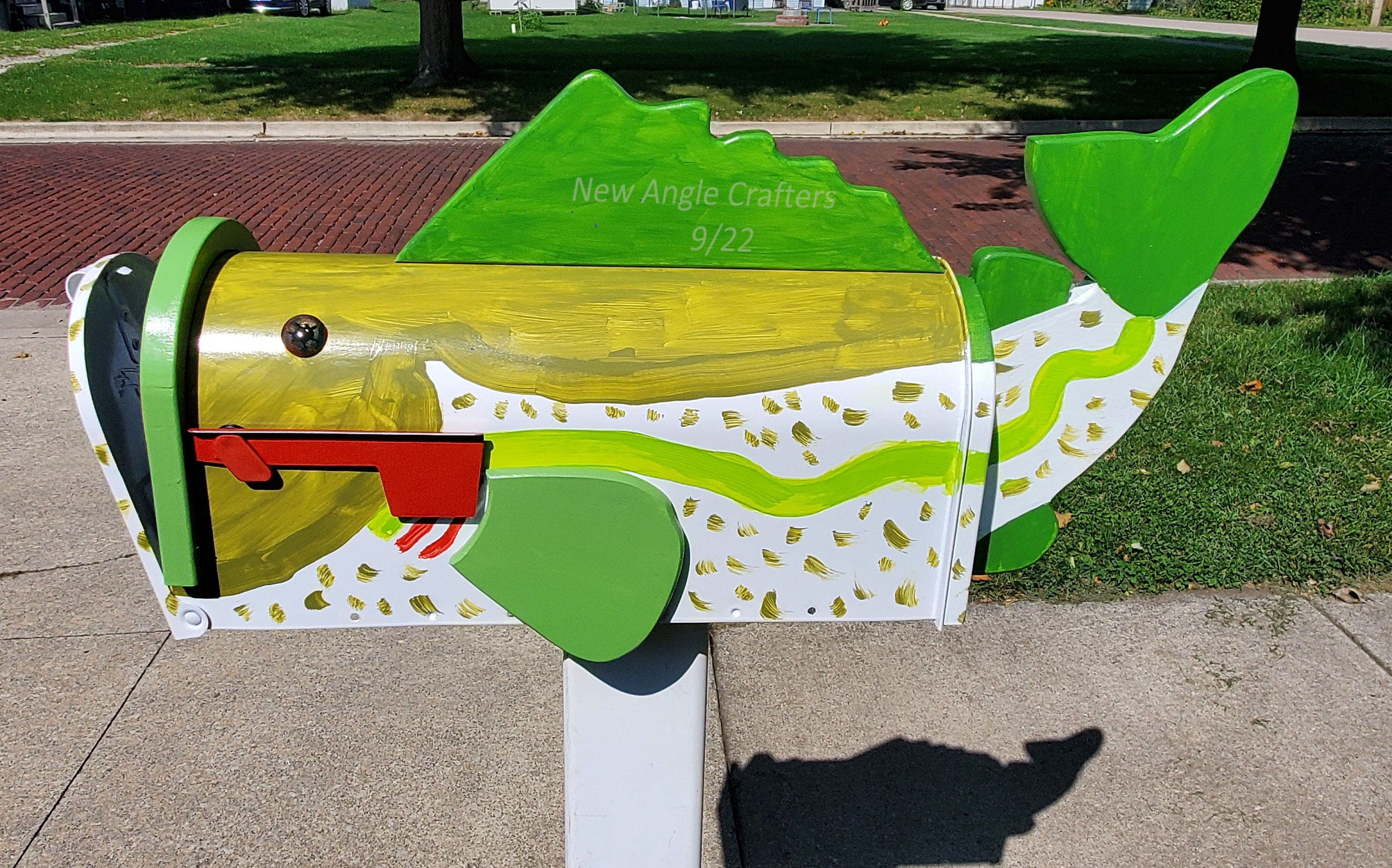 Bass Mailbox Fish Mailbox Rural Mailbox Handmade Mailbox - Etsy