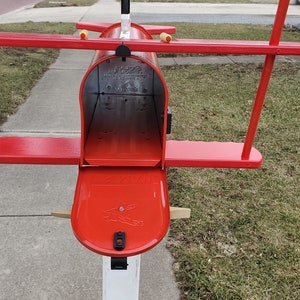 Red Baron Tri-plane Mailbox-mailbox-rural Tri-plane Mailbox-character ...