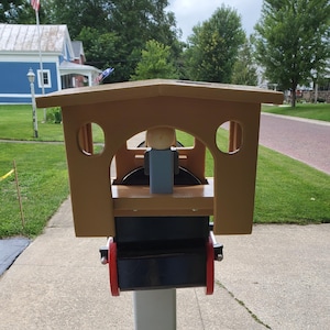 Steam Locomotive Mailbox With Solar Light: 1900s Train Engine Design - Etsy