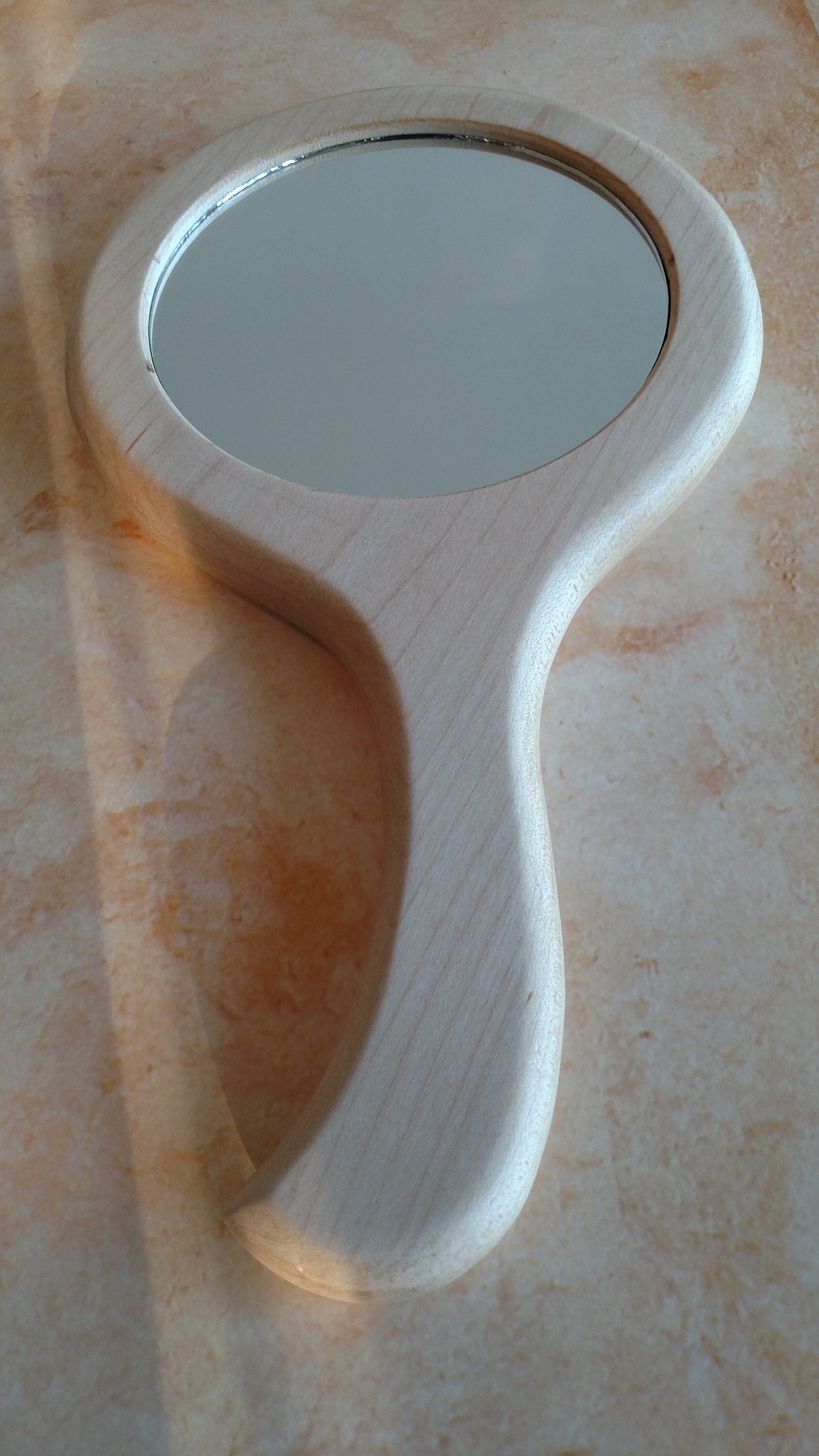 Maple Hand Held Wood Mirrors-wood Hand Mirrors-hand - Etsy