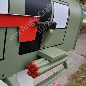 Handmade Army Huey Helicopter Mailbox: Military Decor - Etsy