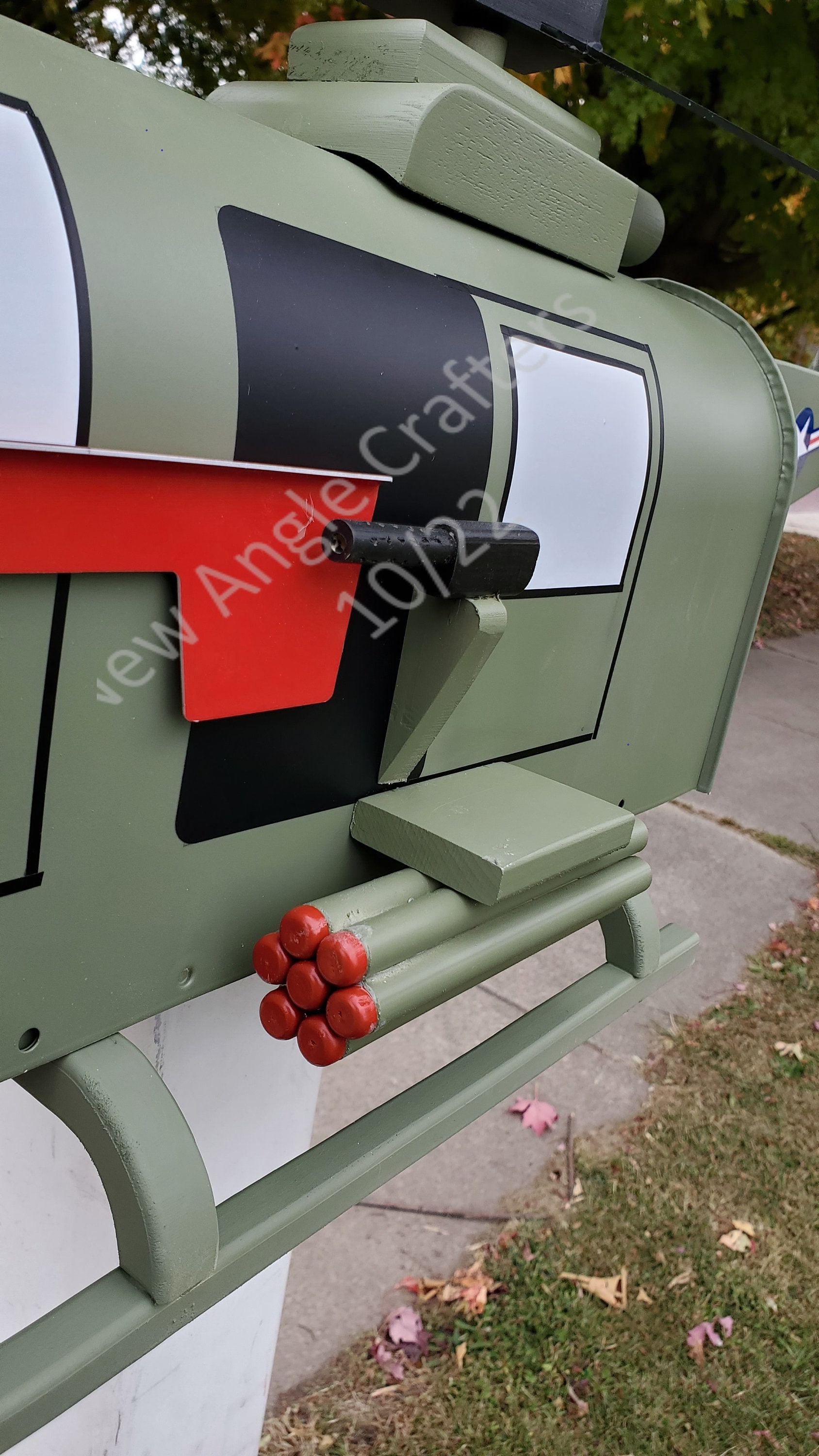 Handmade Army Huey Helicopter Mailbox Whirligig Mailbox - Etsy