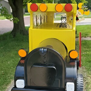 Handmade Wooden School Bus Mailbox With Solar Night Light Added - Etsy