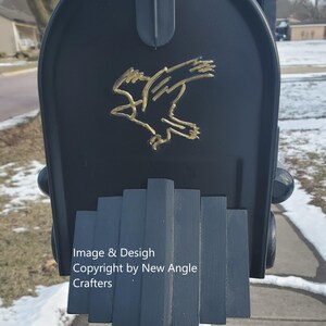 Vintage Eagle Express Steam Locomotive Mailbox With Solar Night Light ...