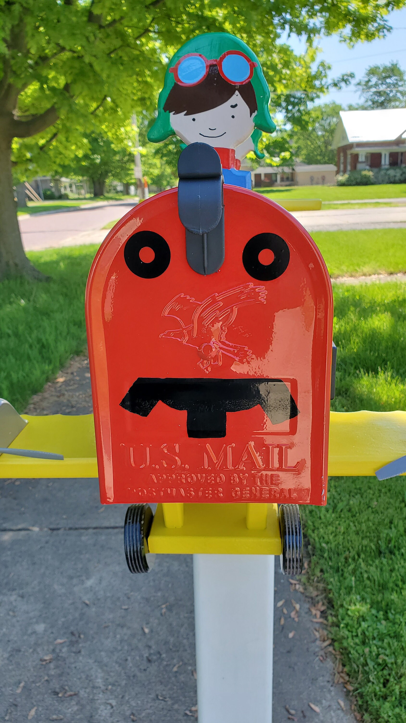 Customizable Airplane Mailbox's Rural Mailbox's Custom Mailbox's Red ...