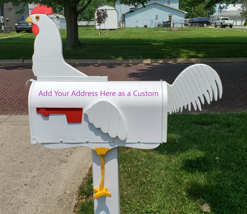 Chicken Mailbox Farm Animal Mailbox Rural Mailbox - Etsy