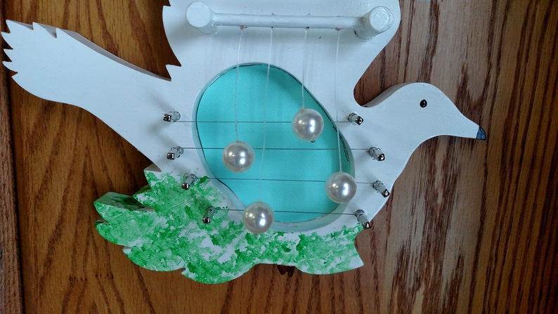 Dove Door Harp: Hand-painted Musical Instrument - Etsy