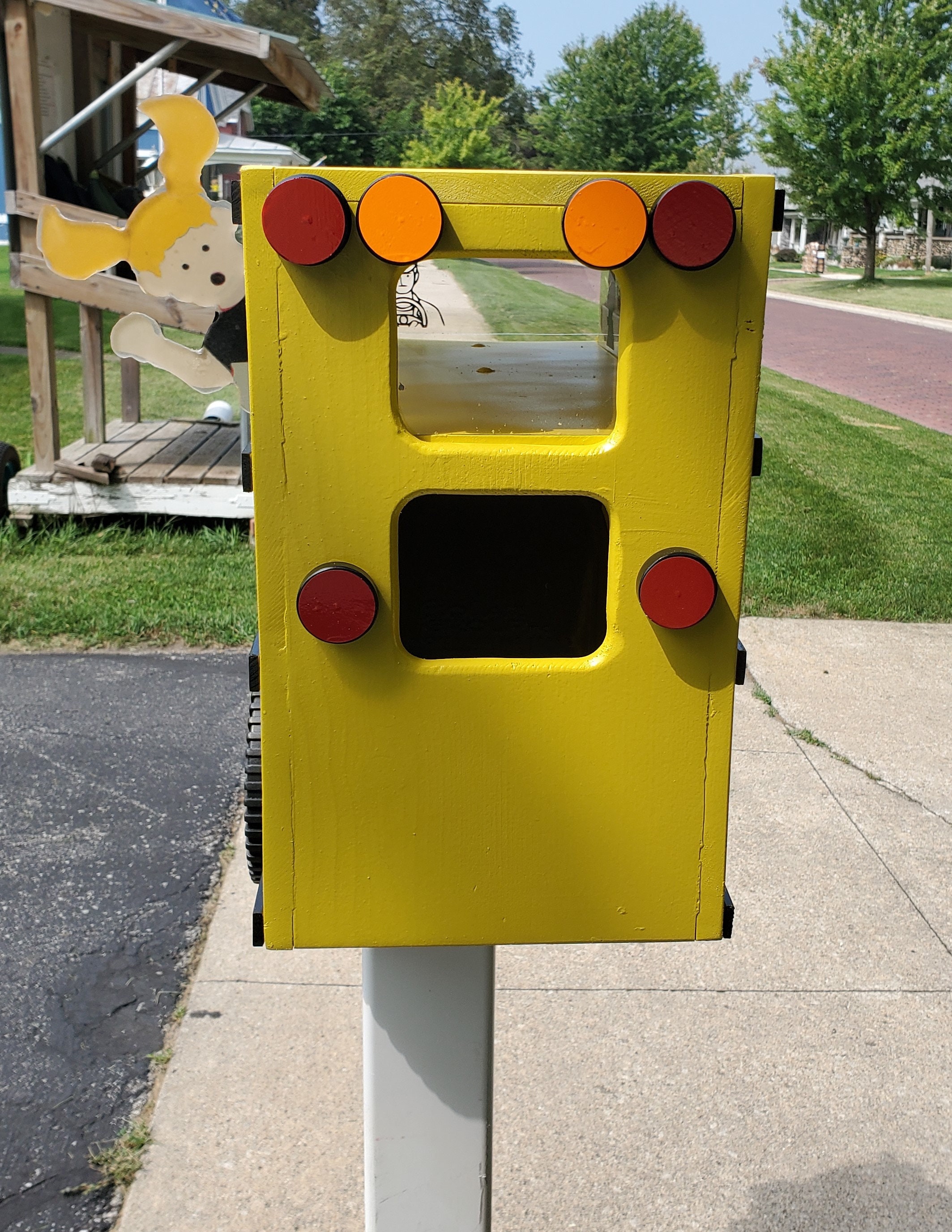 Handmade Wooden School Bus Mailbox With Solar Night Light - Etsy