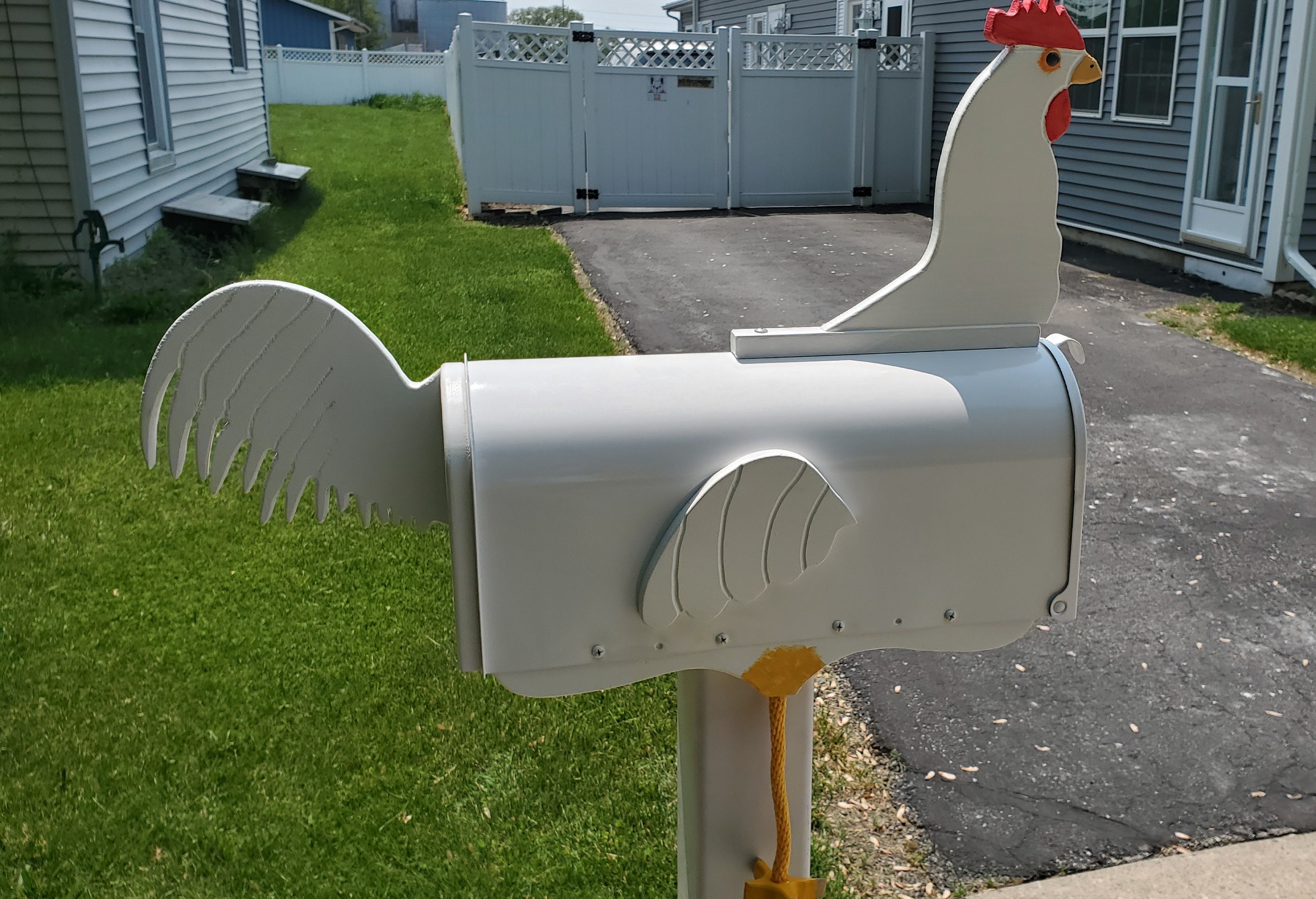Chicken Mailbox Farm Animal Mailbox Rural Mailbox - Etsy