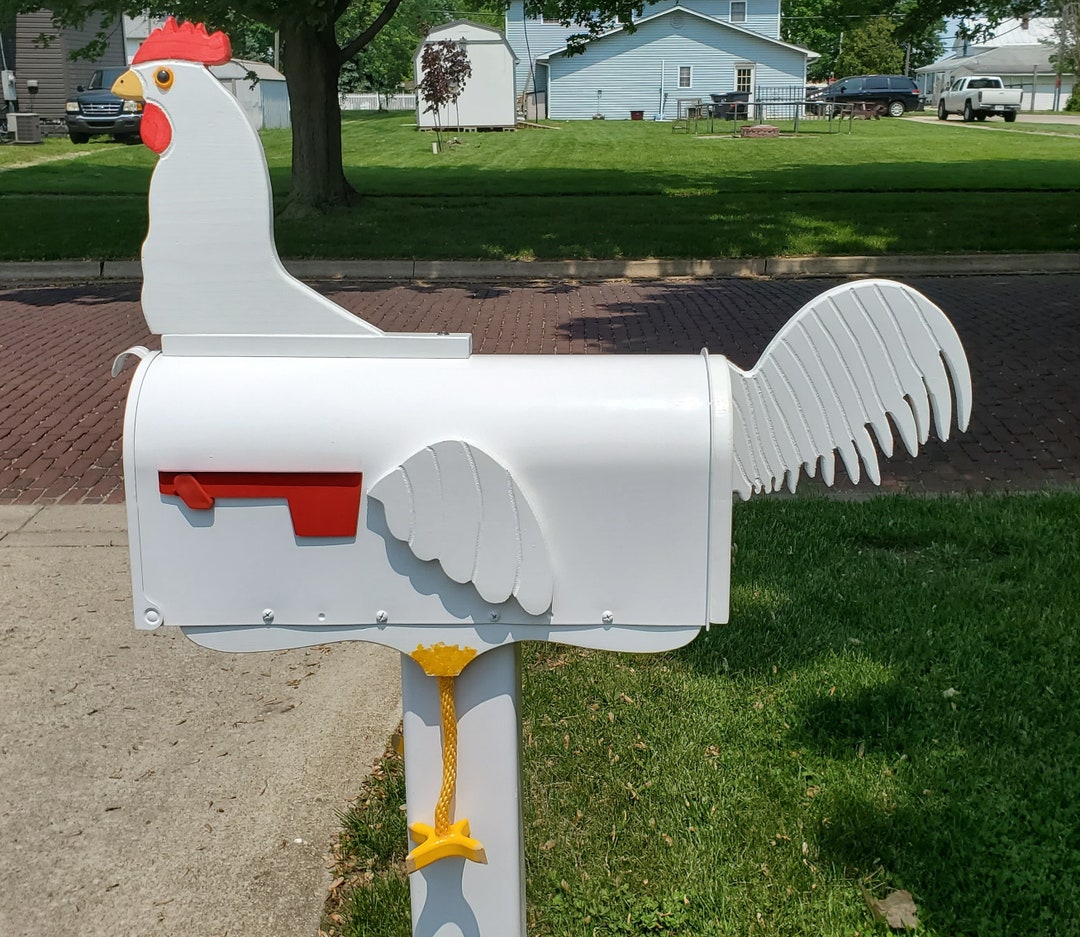 Chicken Mailbox Farm Animal Mailbox Rural Mailbox - Etsy