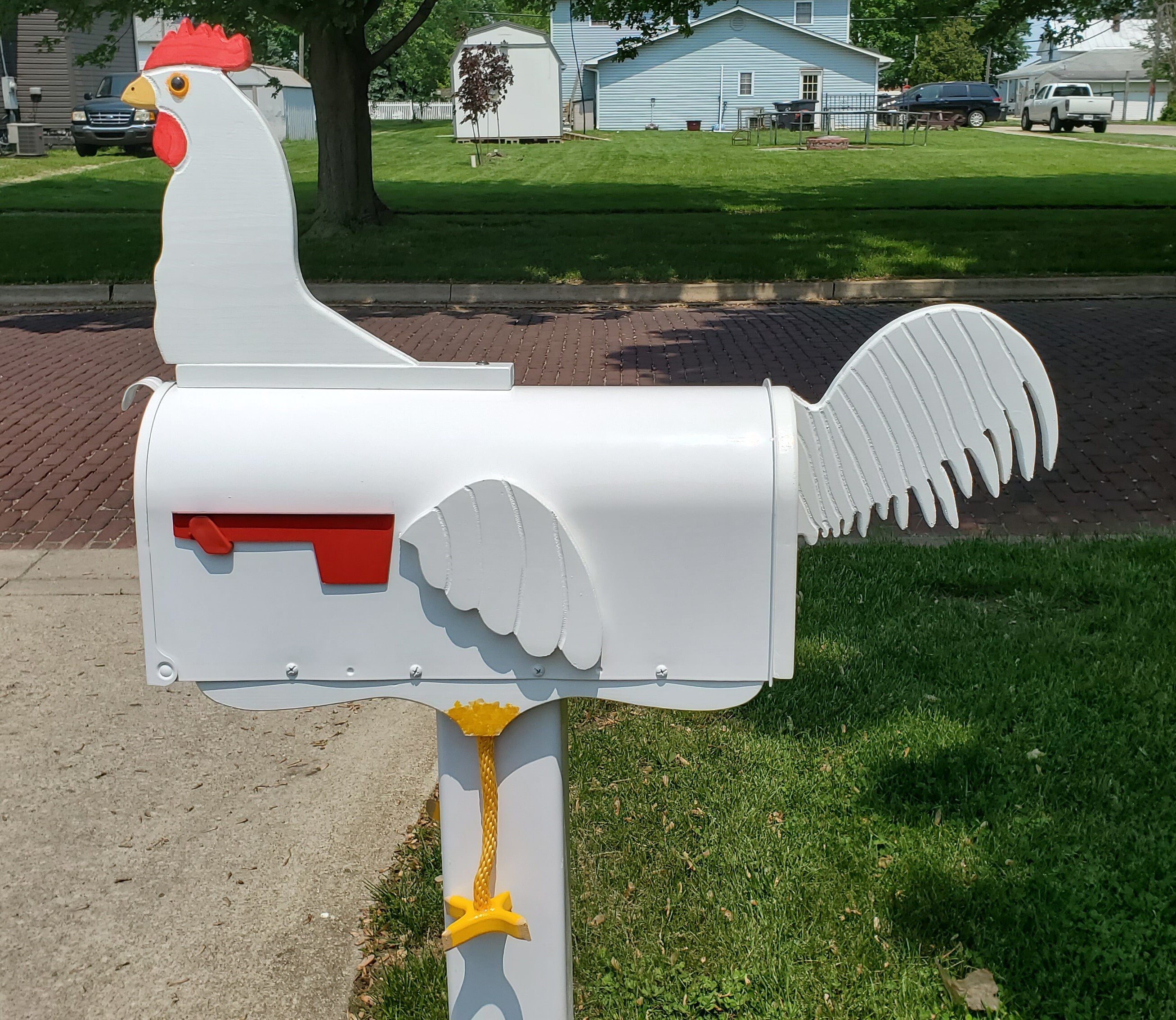 Chicken Mailbox Farm Animal Mailbox Rural Mailbox - Etsy